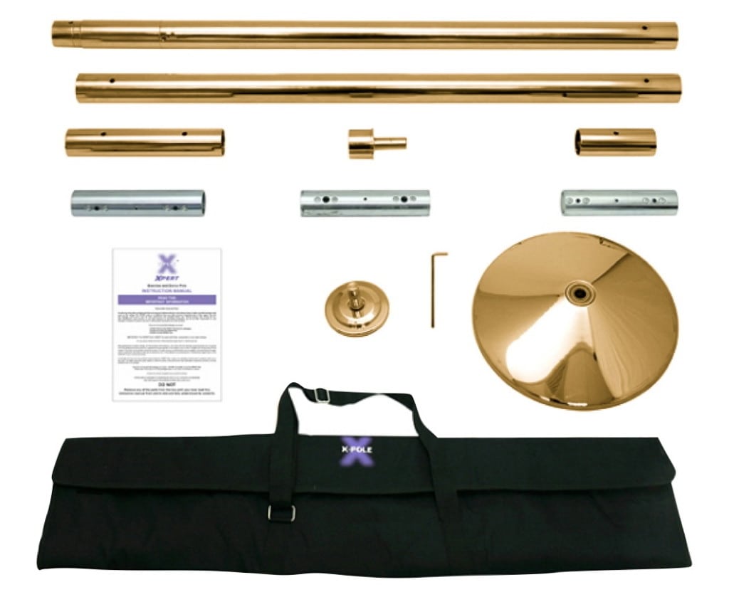 X Pole | Brass X Pole XPert Pro Dance Pole Kit | Pole Fitness Dancing Shop