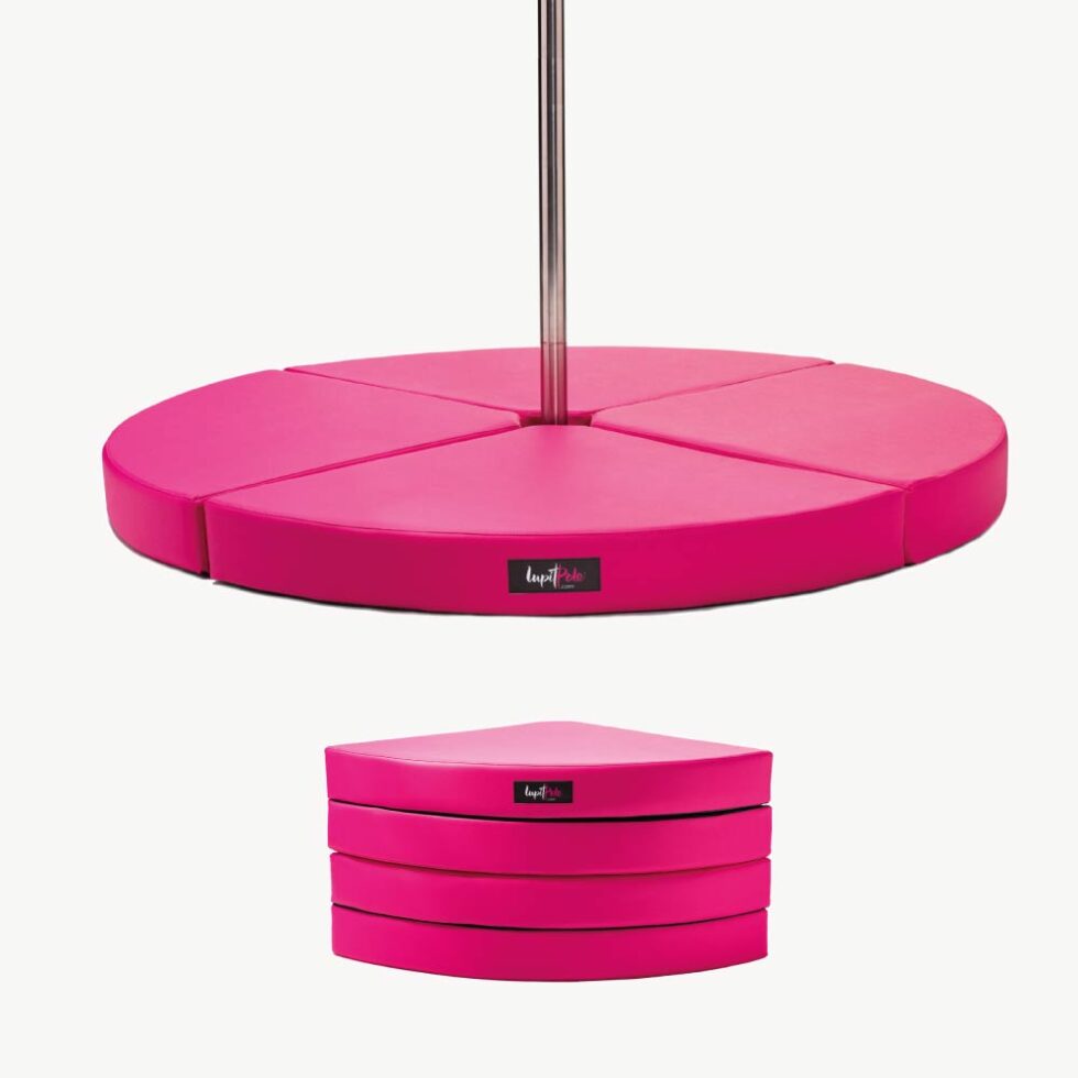 Lupit Premium Pink Round Pole Dance Crash Mat | Pole Fitness Dancing Shop